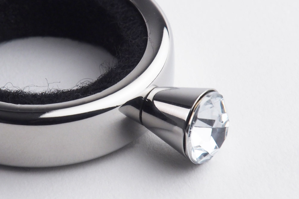 Silver Halo Ring Alessi Gia11 Noè Anti-drip Ring In 18/10 Stainless ...